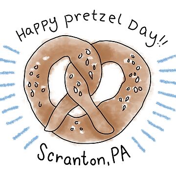 "Happy Pretzel Day!" Poster for Sale by The Galactic Princess | Redbubble