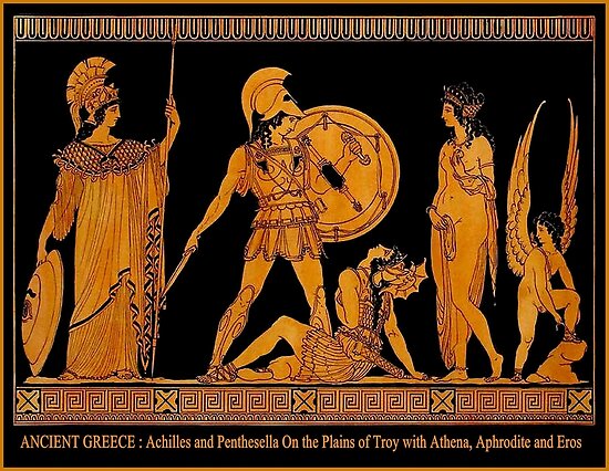"GREECE : Ancient God and Goddess Frieze Print" Poster by posterbobs ...