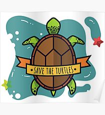Save the Turtles: Posters | Redbubble