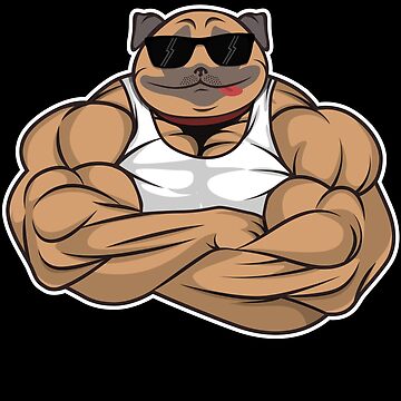 "Dog dogs pet barking wow pug pugs weevil gift idea" Art Board Print by ...