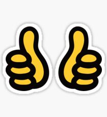 Two Thumbs Up Stickers | Redbubble
