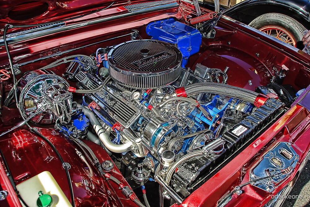 "Ht Holden Ute Engine Bay" by odarkeone | Redbubble