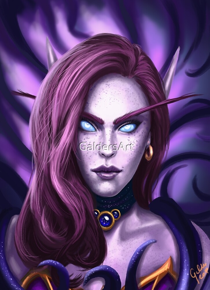 "Void Elf Warlock" by GaldersArt | Redbubble