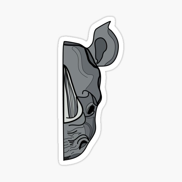 Rhino Stickers | Redbubble