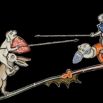 "Epic Duel - Rabbit vs Dog" Poster for Sale by 8R41N-M4CH1N3 | Redbubble