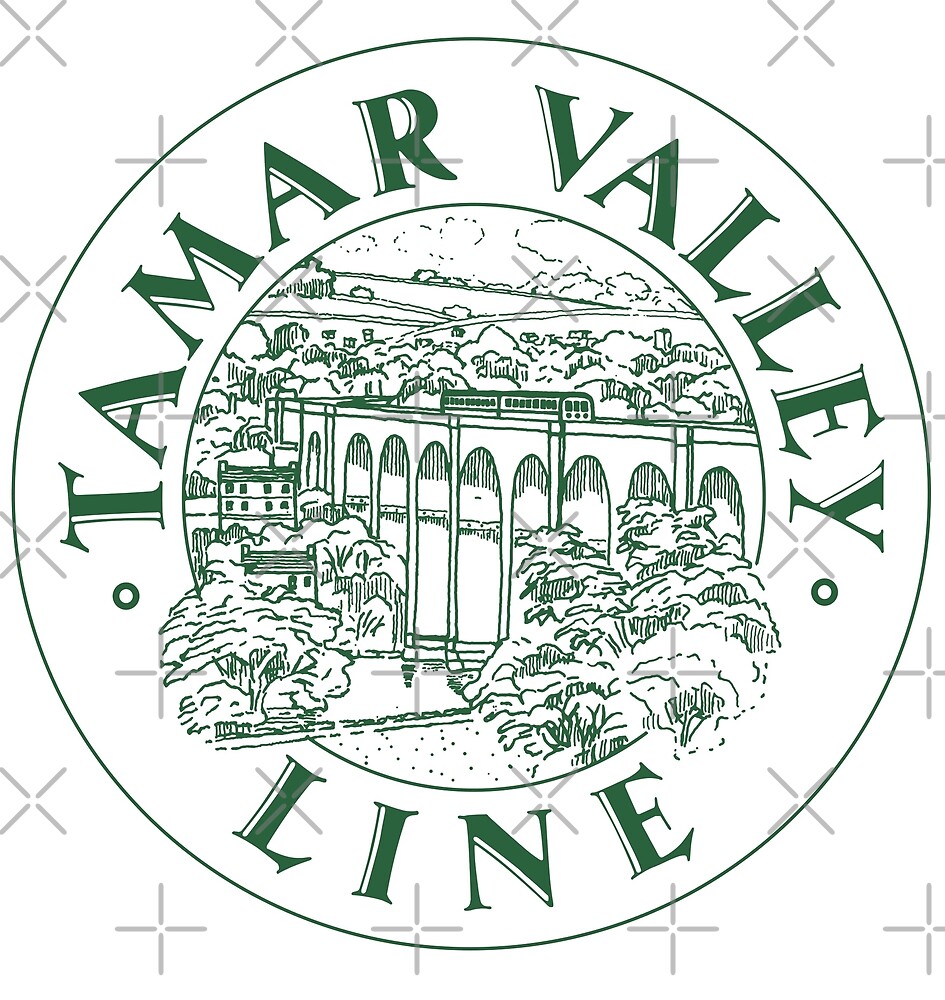 "Tamar Valley Line Logo (Line Art Version)" by CherryCassette | Redbubble