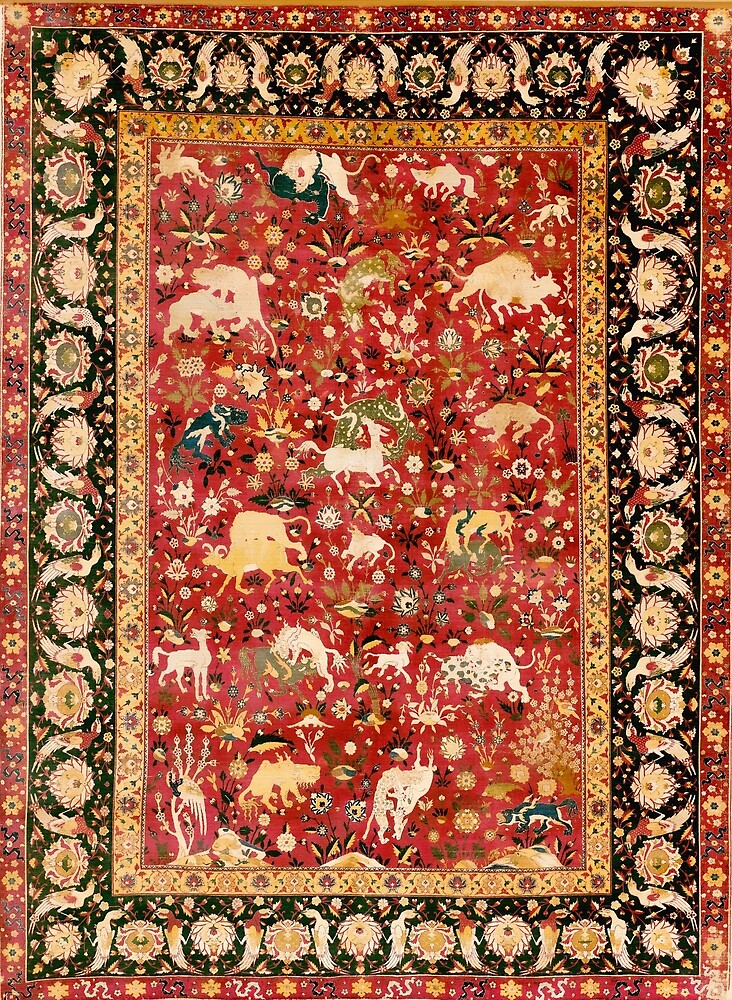 "Silk Persian Animal Carpet" by Vicky Brago-Mitchell® | Redbubble