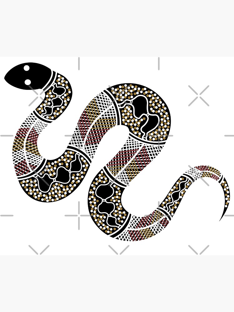 "Aboriginal Art - Snake" Poster by HogarthArts | Redbubble