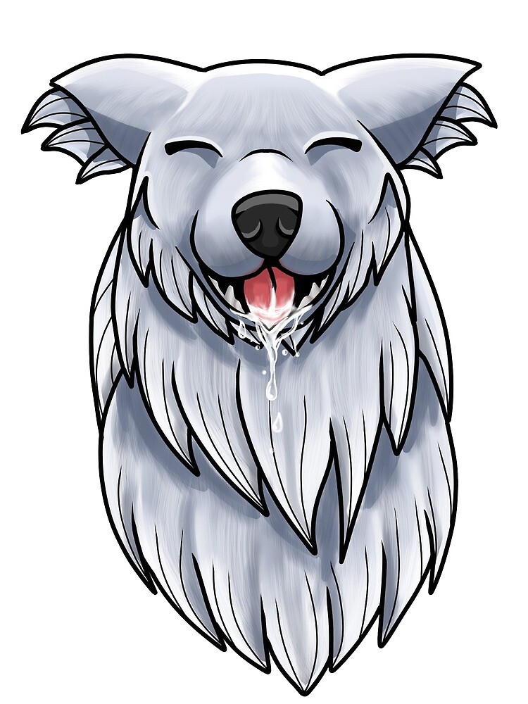 "Drooling Dire Wolf" by WiseOldSage | Redbubble