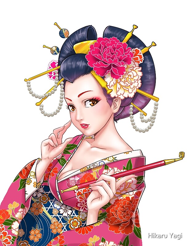 "Oiran" by Hikaru Yagi | Redbubble