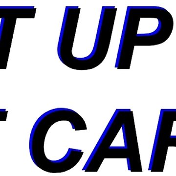 ""Shut Up and Cut Cards" | Blue and Black" Sticker for Sale by Coronado ...