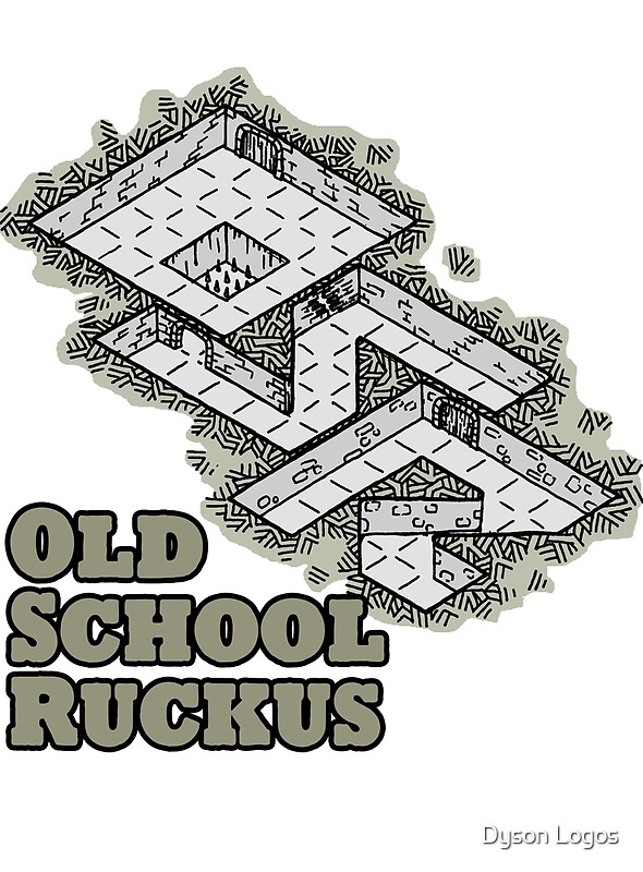 "Old School Ruckus" by Dyson Logos | Redbubble