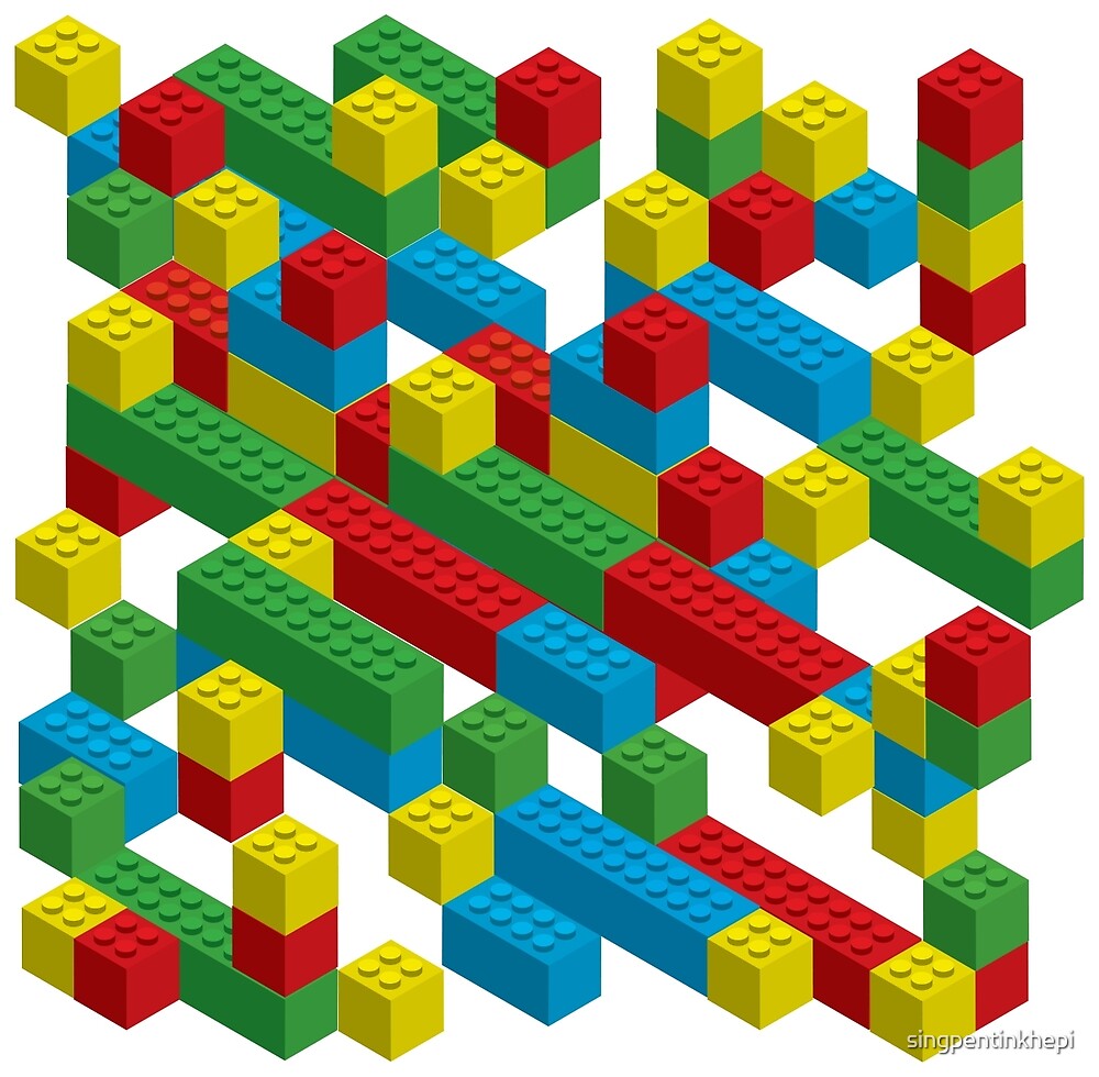 "colorfull blocks pattern" by singpentinkhepi | Redbubble