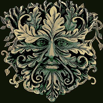 "The Green Man" Sticker for Sale by Nartissima | Redbubble