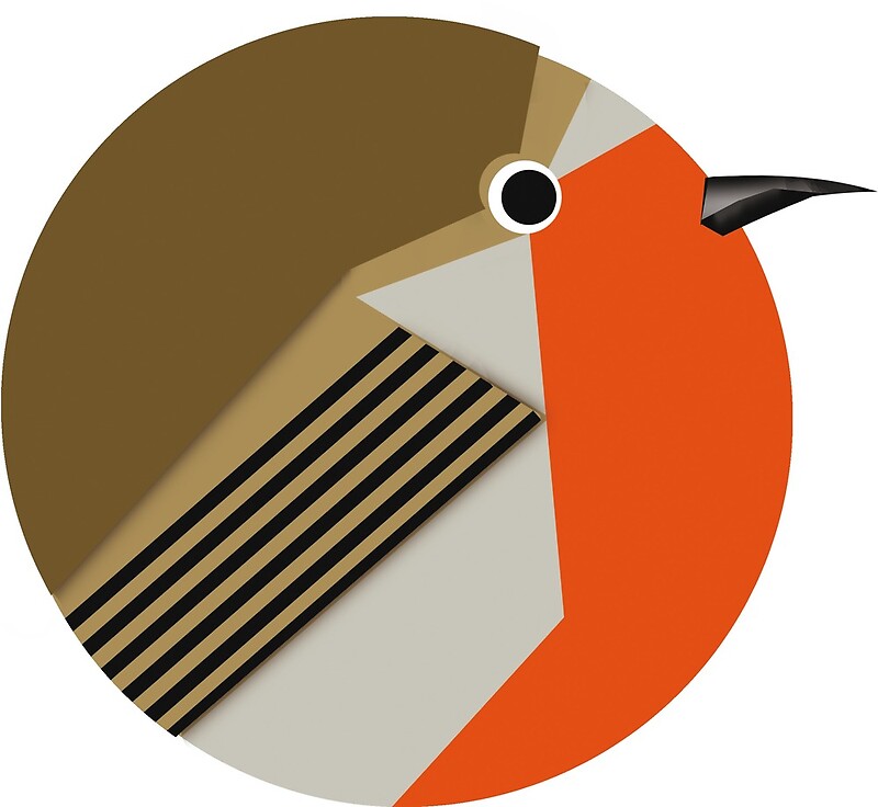 "CIRCLE BIRD - ROBIN" by BAKELITE | Redbubble