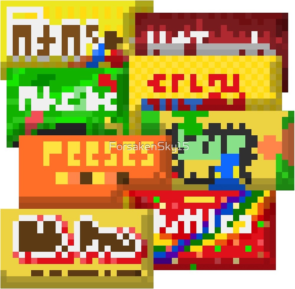 "Pixel Art - Boxed Candies" by ForsakenSky15 | Redbubble
