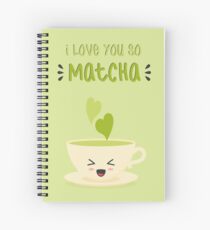 Matcha Pun Spiral Notebooks | Redbubble
