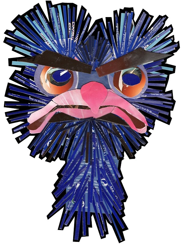 "Angry Ostrich" by Ruud van Koningsbrugge | Redbubble