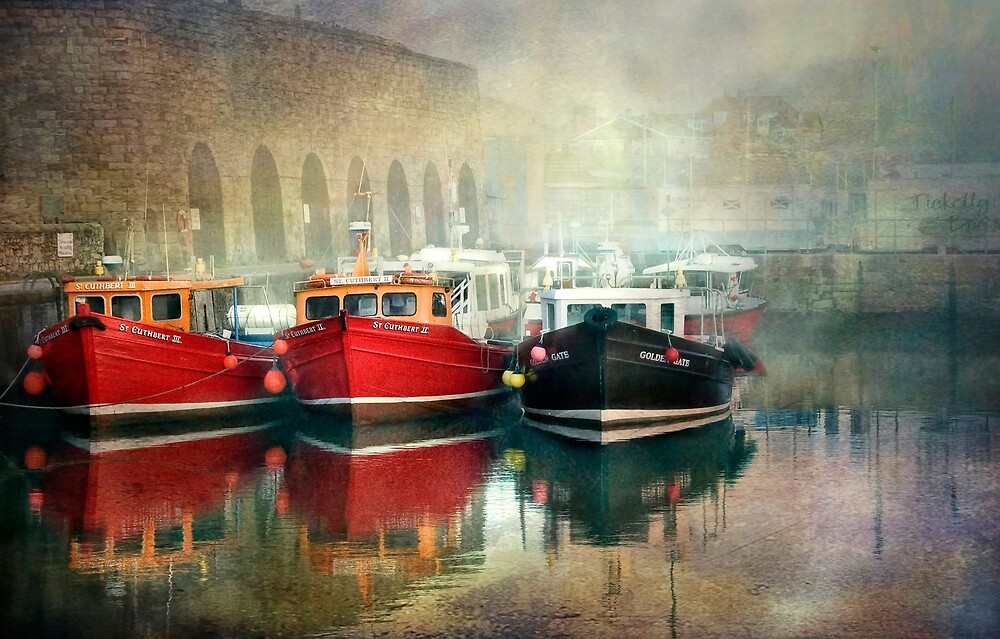 "Seahouses Harbour Northumberland" by Brian Tarr | Redbubble