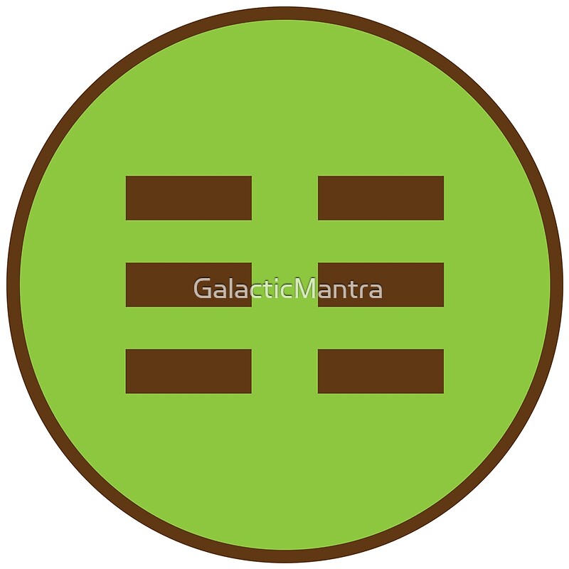 "I Ching Earth Trigram ( Kun )" by GalacticMantra | Redbubble
