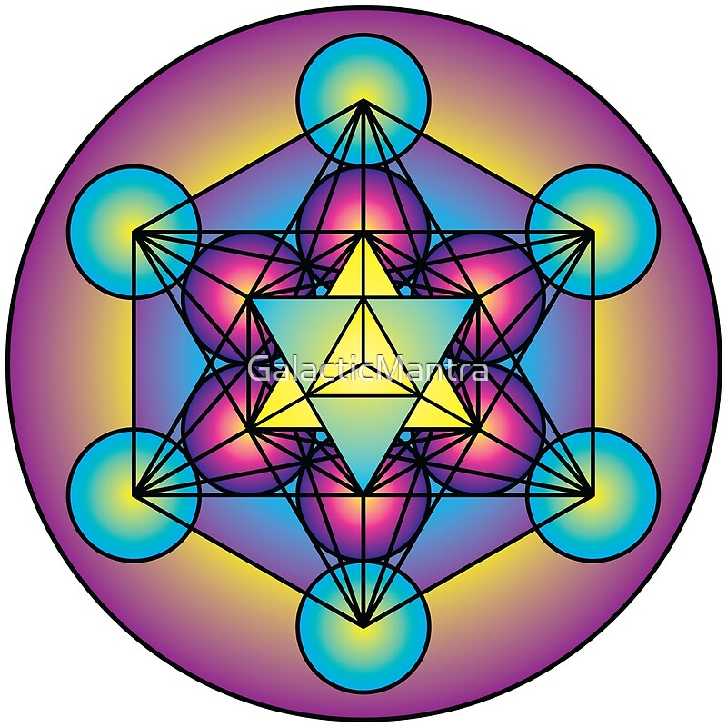 "Metatron's Cube Merkaba" by GalacticMantra | Redbubble
