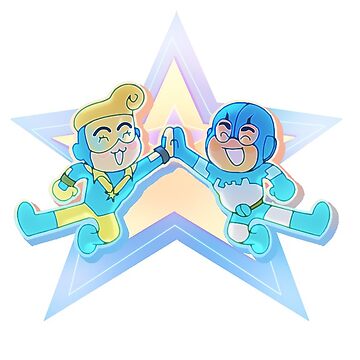 "Blue and Gold - Super High-Five" Sticker for Sale by randaljimmy ...