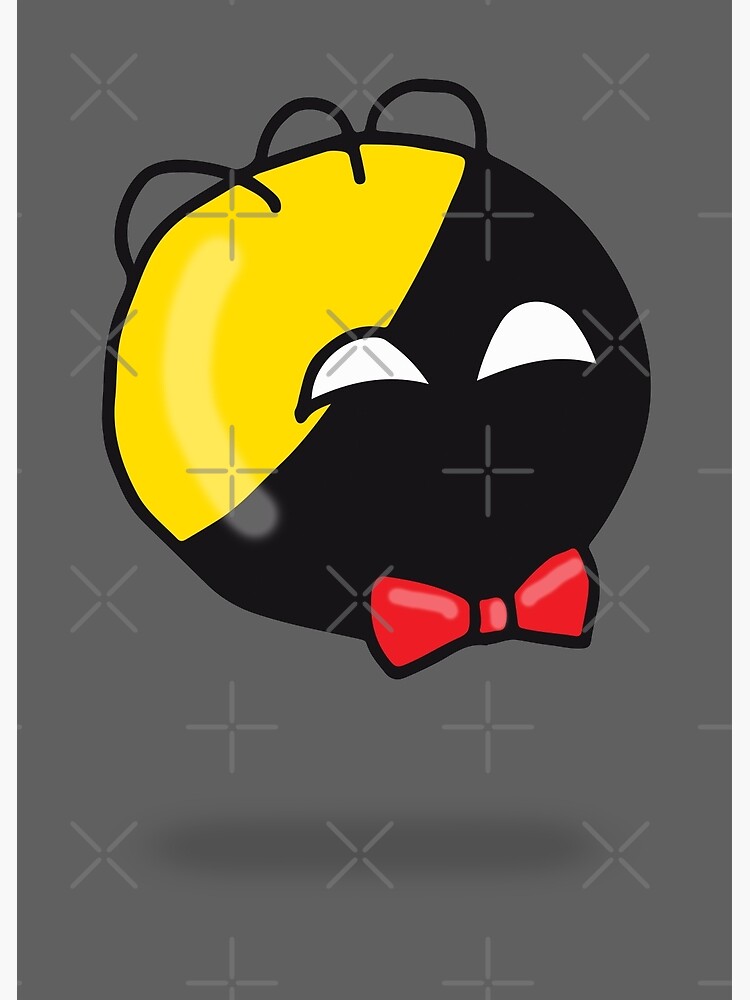 "Ancap Memeball PolandBall Anarchyball Bouncy Meme Ball yellow and ...