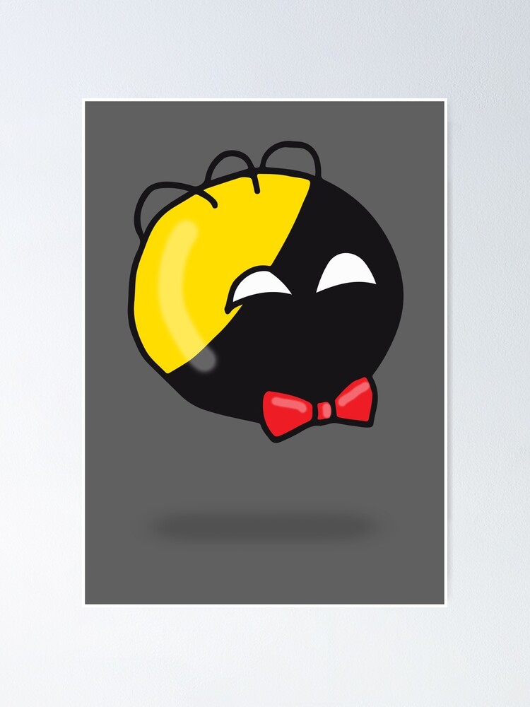 "Ancap Memeball PolandBall Anarchyball Bouncy Meme Ball yellow and ...