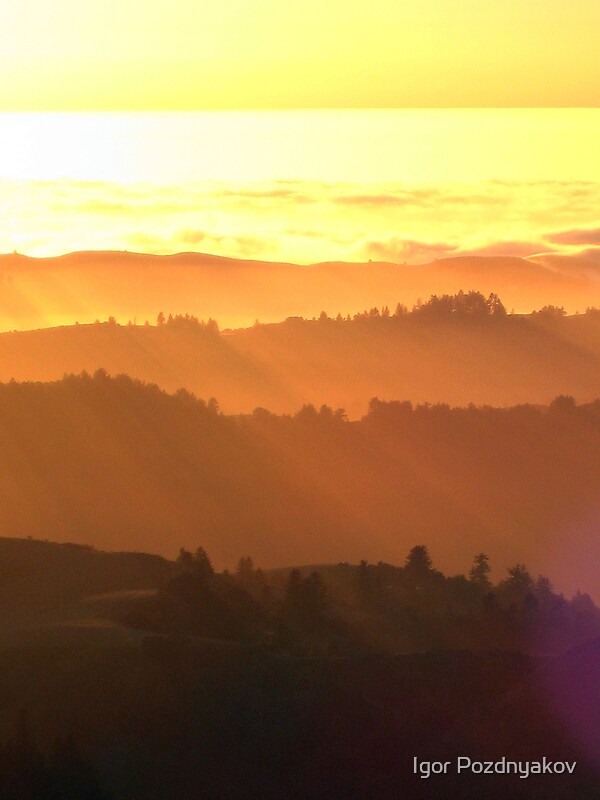 "Russian Ridge, San Francisco Bay Area. Sunset" by Igor Pozdnyakov ...