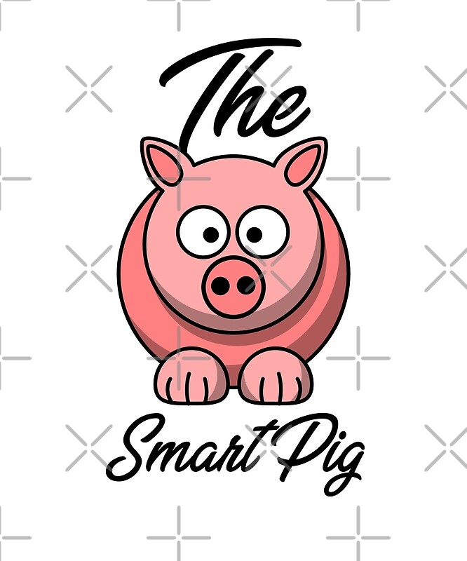 "The smart Pig" by momo1978 | Redbubble