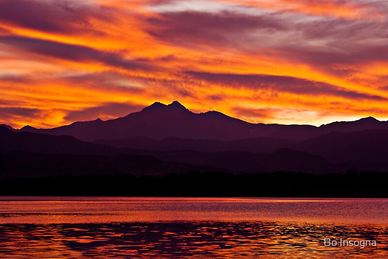 "Twins Peak Sunset" by Bo Insogna | Redbubble