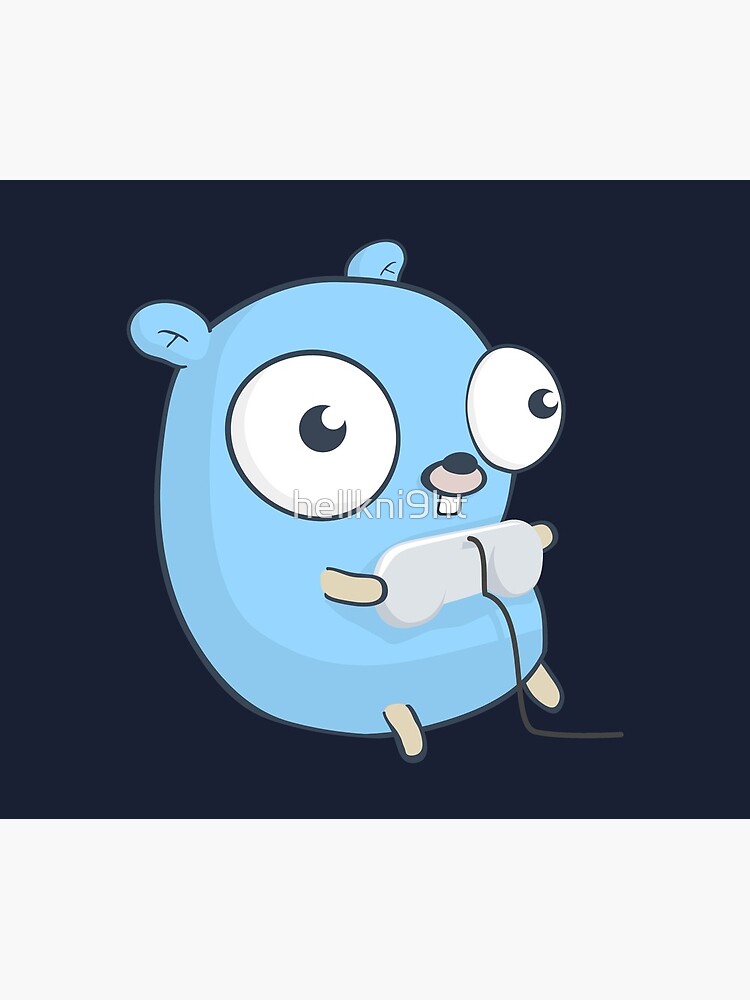 "The Golang Gopher Mascot: Gaming" Travel Mug by hellkni9ht | Redbubble