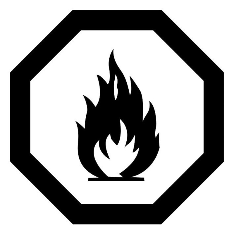 "Fire Danger Symbol Sign" by SamuelCook | Redbubble