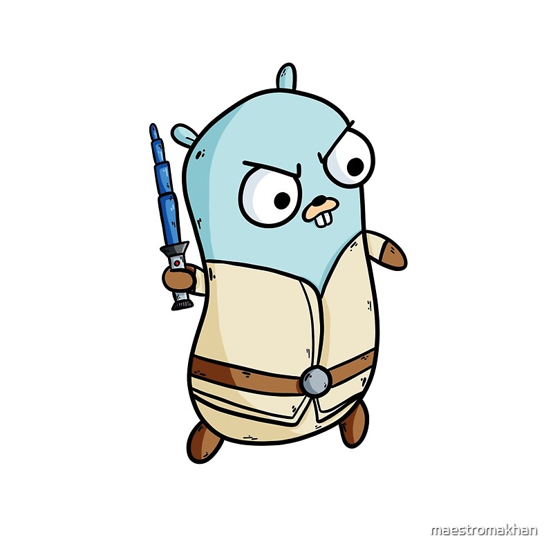 "Gopher of the galaxies - Golang" by maestromakhan | Redbubble