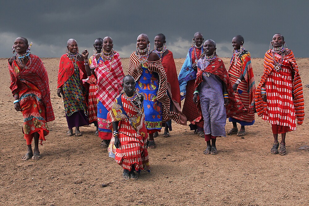 "MASAI DANCERS - KENYA" by Michael Sheridan | Redbubble