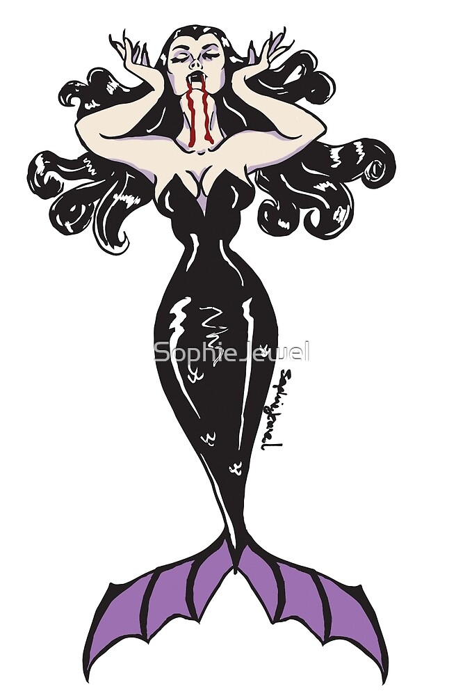 "Vampire Mermaid" by SophieJewel | Redbubble