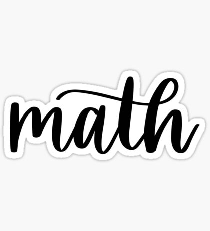 Math Stickers | Redbubble