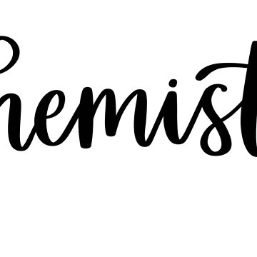 "Chemistry - Folder/Binder Sticker" Sticker for Sale by RT-Lettering ...