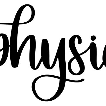 "Physics - Folder/Binder Sticker" Sticker for Sale by RT-Lettering ...