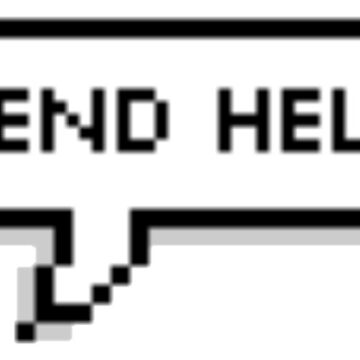 "Send Help" Sticker for Sale by madisonbaber | Redbubble