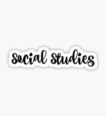 Social Studies Stickers | Redbubble