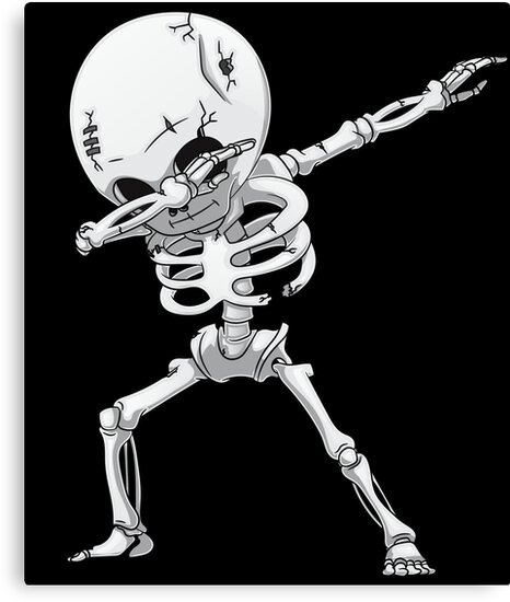 "Dabbing Skeleton T shirt Halloween Costume Funny Scary Zombie Dab ...