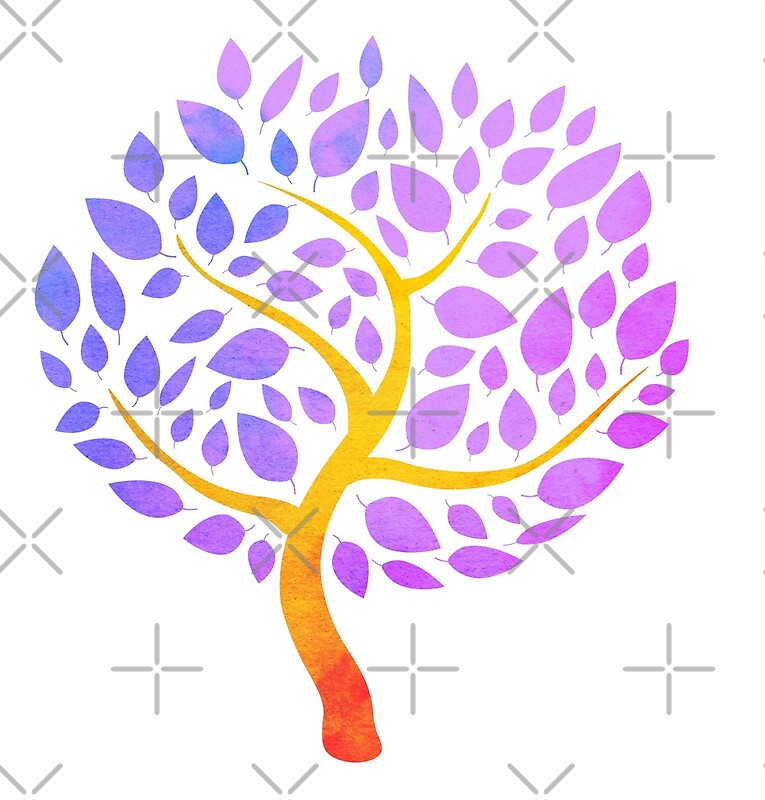 "purple tree of life" by lolo dottie | Redbubble