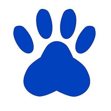 "Blue Paw" Sticker for Sale by PvtPuma | Redbubble