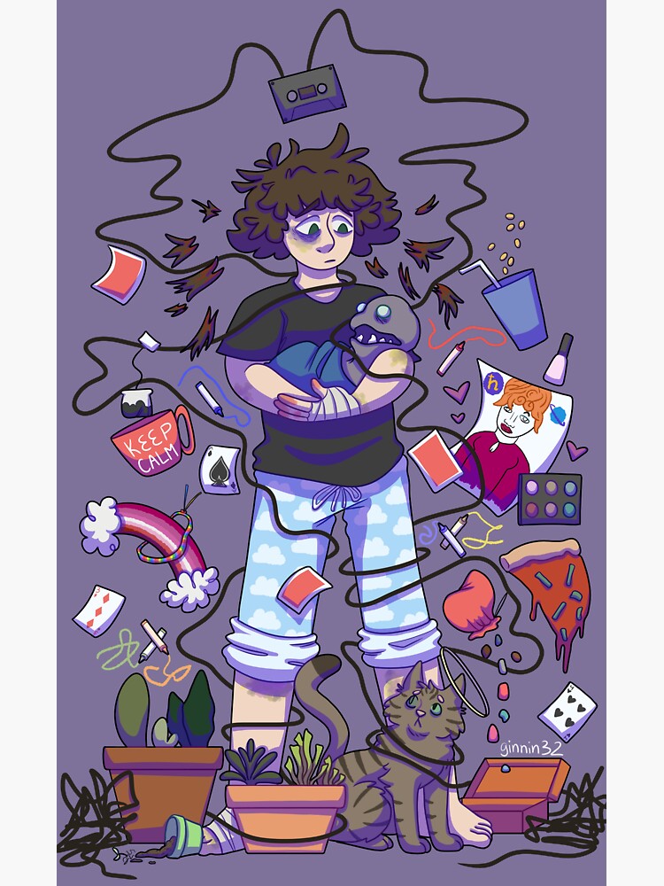 "Daisy Brown" Sticker by GinNin | Redbubble