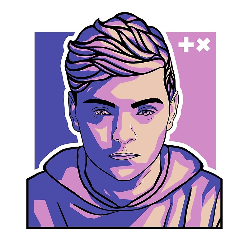 "Portrait of Martin Garrix" by axzdesign | Redbubble