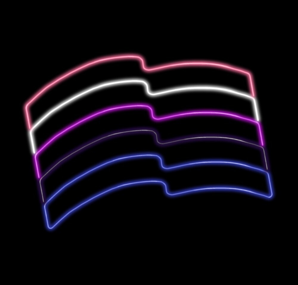 "genderfluid neon pride flag" by lemniscate-shop | Redbubble
