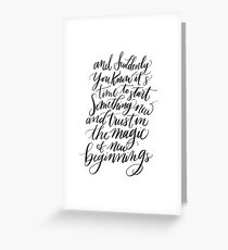 New Beginnings Greeting Cards | Redbubble
