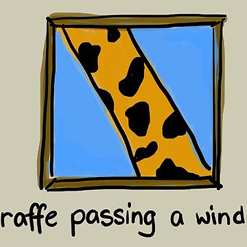 "Giraffe Passing a Window" Postcard for Sale by becSamways | Redbubble
