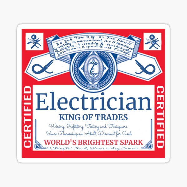 Electrician Stickers | Redbubble